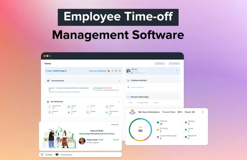 Employee Time-off Management Software - Smarther